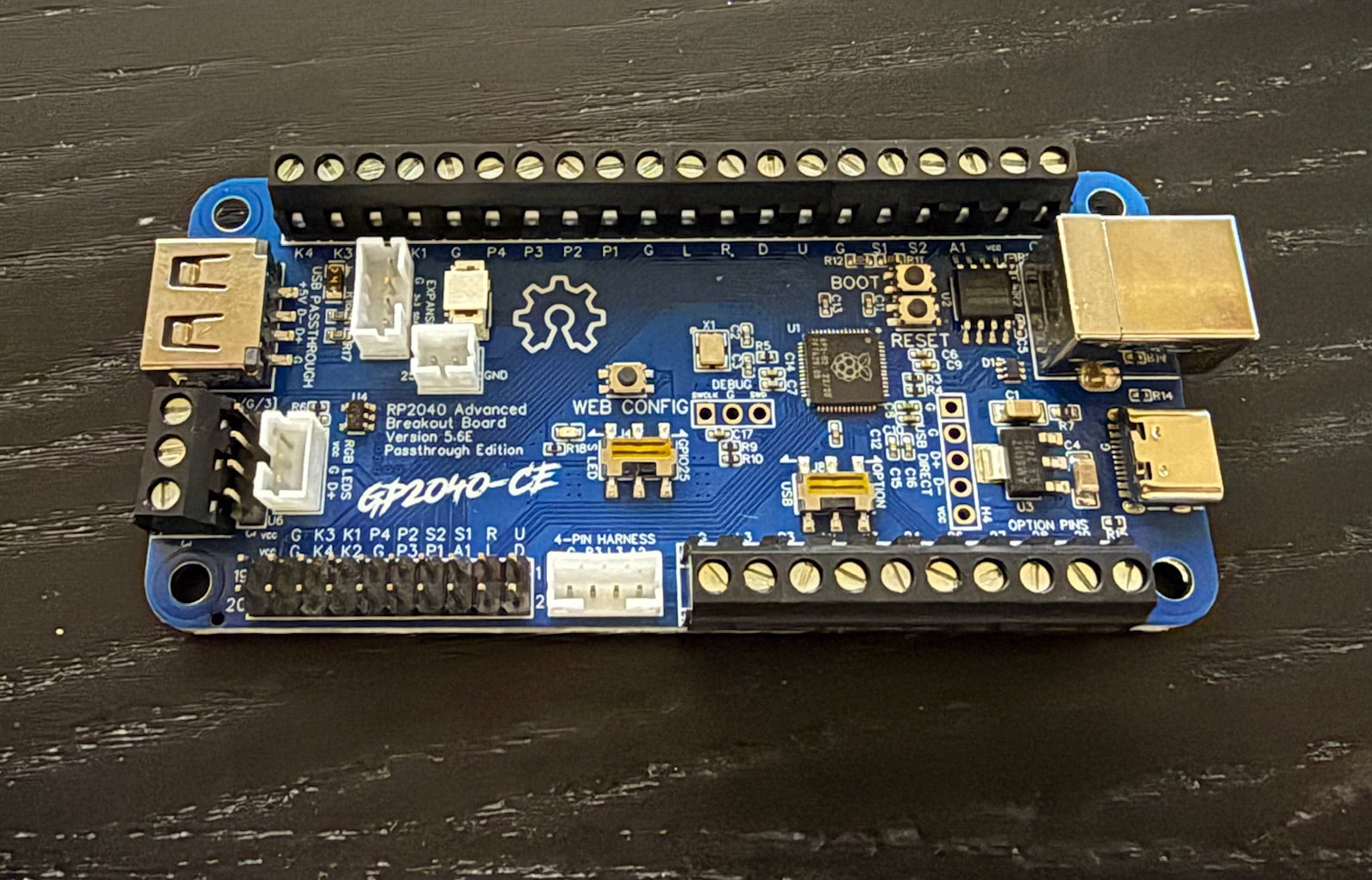 GP2040-CE V5.6E Advanced Breakout Board – GameRoomCustoms